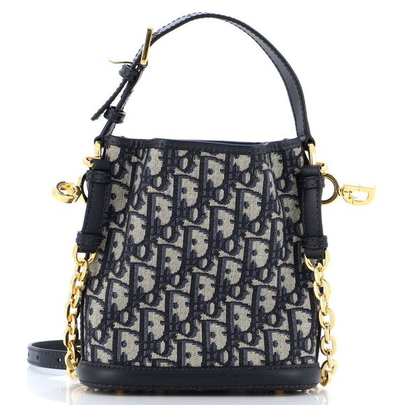 Dior | Bags | Christian Dior Cest Convertible Bucket Bag Oblique Canvas ...